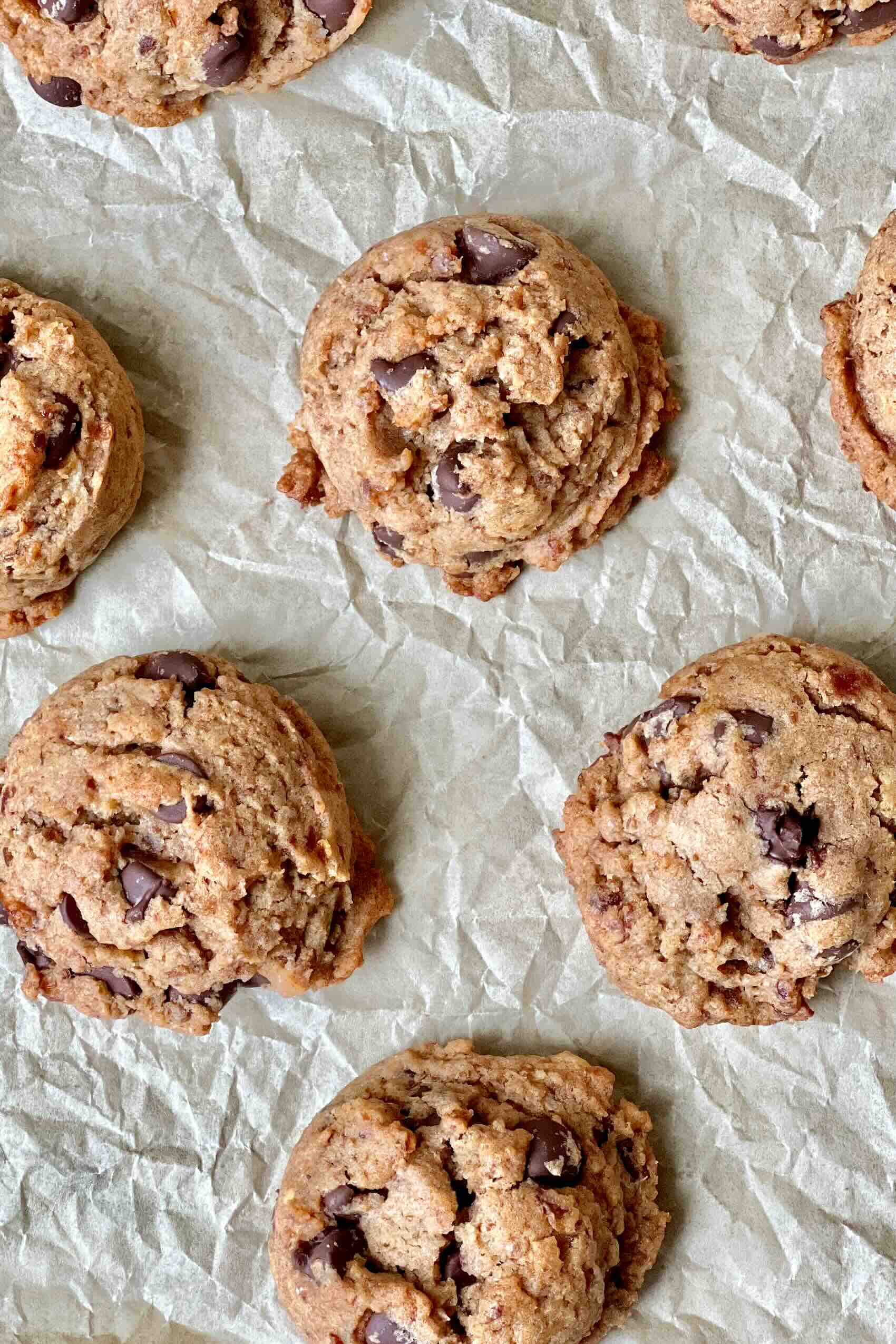 Date Sweetened Chocolate Chip Cookies (chewy recipe)